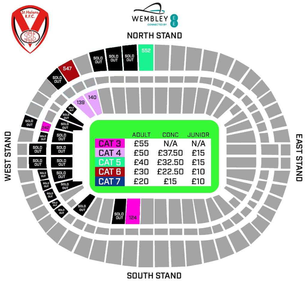 Latest Wembley ticket update | St.Helens R.F.C.