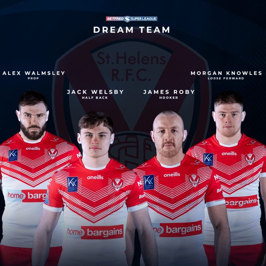 Four Saints in Super League Dream Team | St.Helens R.F.C.