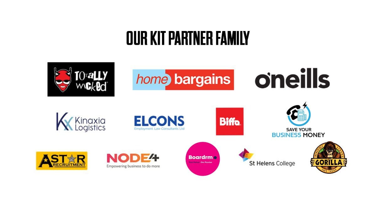 Thank You to our 2023 Kit Partners | St.Helens R.F.C.