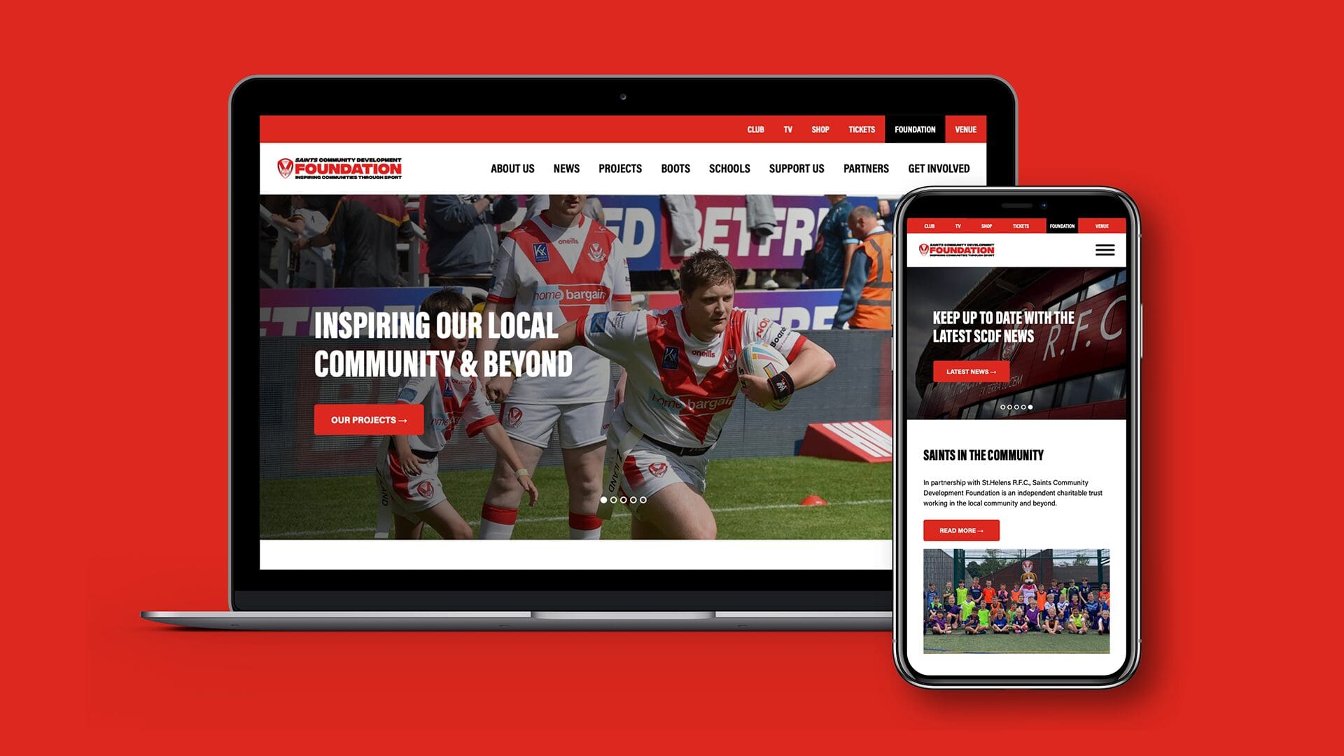 Saints Community Development Foundation new website launched | St ...