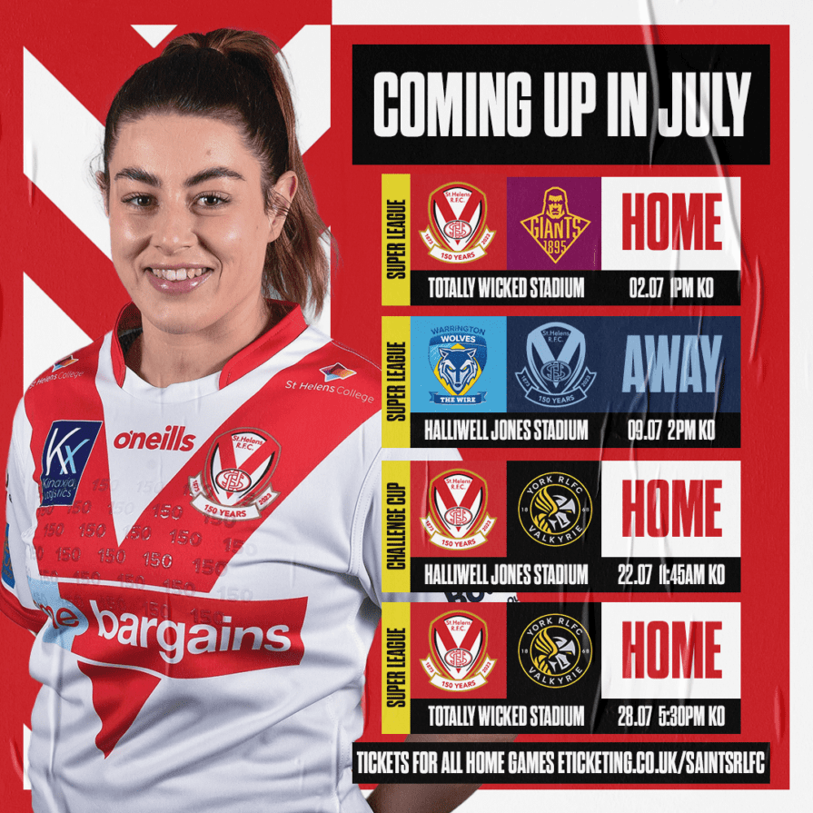 July for St Helens Women | St.Helens R.F.C.