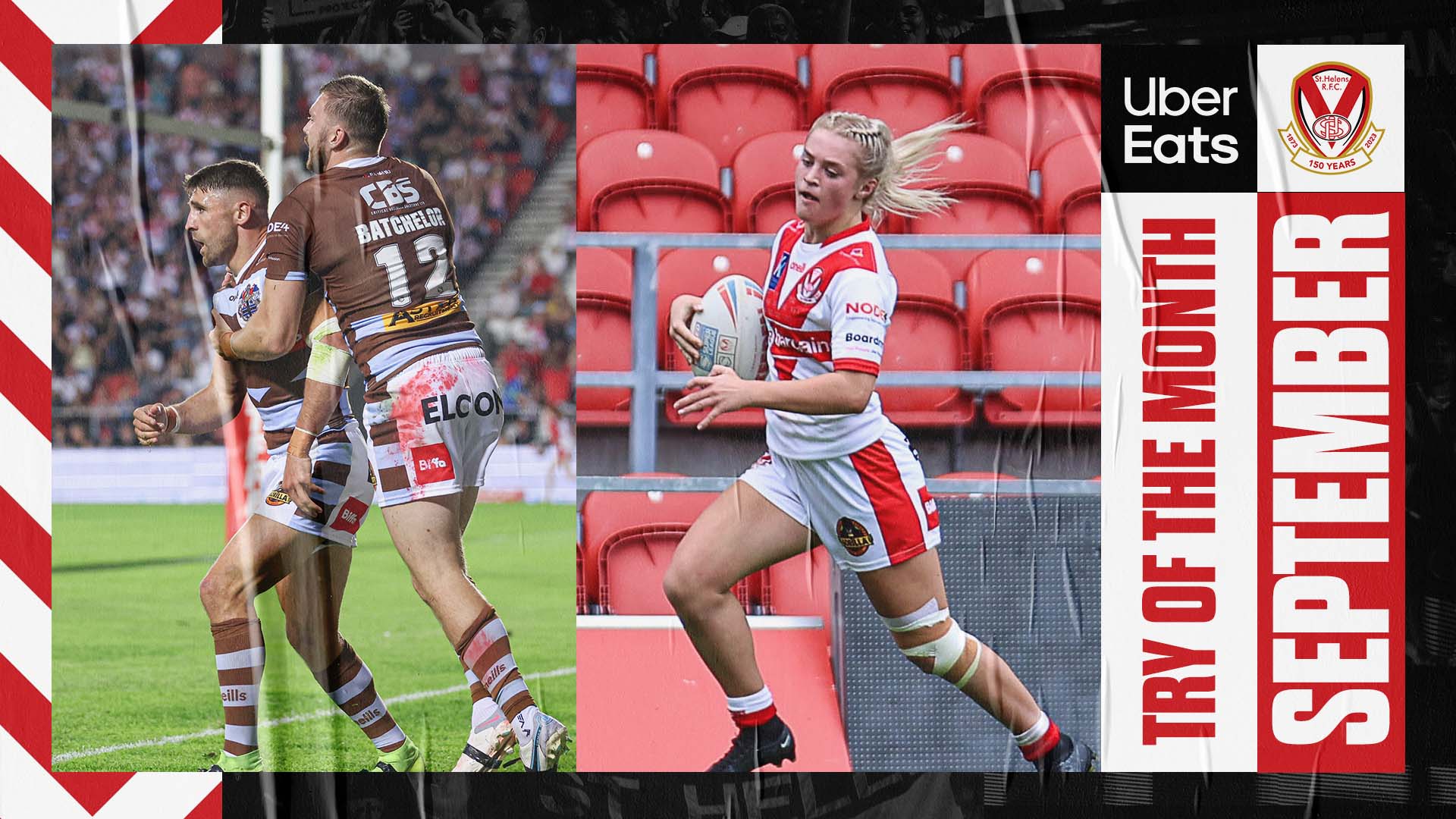 Erin Stott and Tommy Makinson win September 2023 try of the month ...