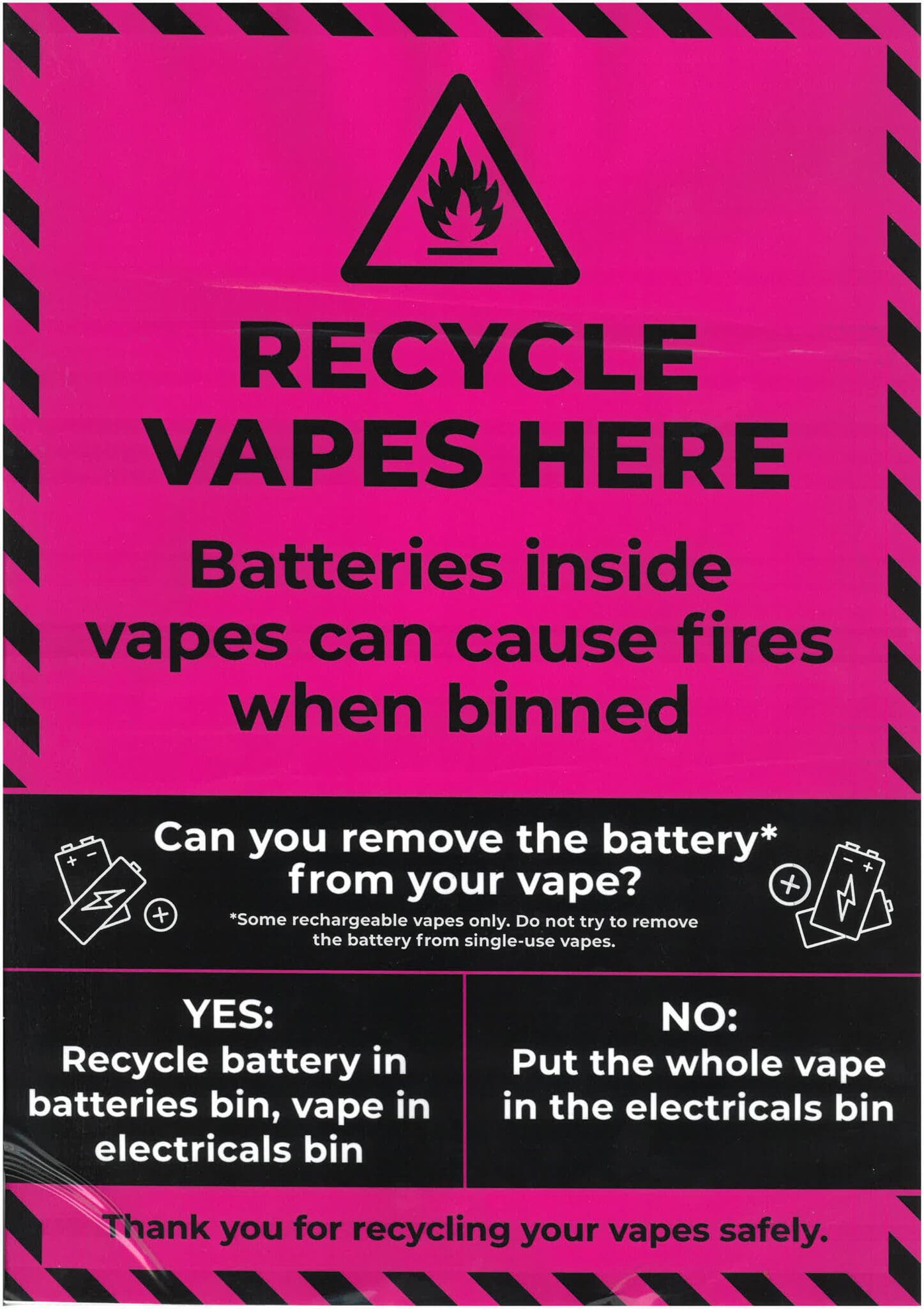 Saints To Offer Safe Vape Disposal On Matchdays | St.Helens R.F.C.