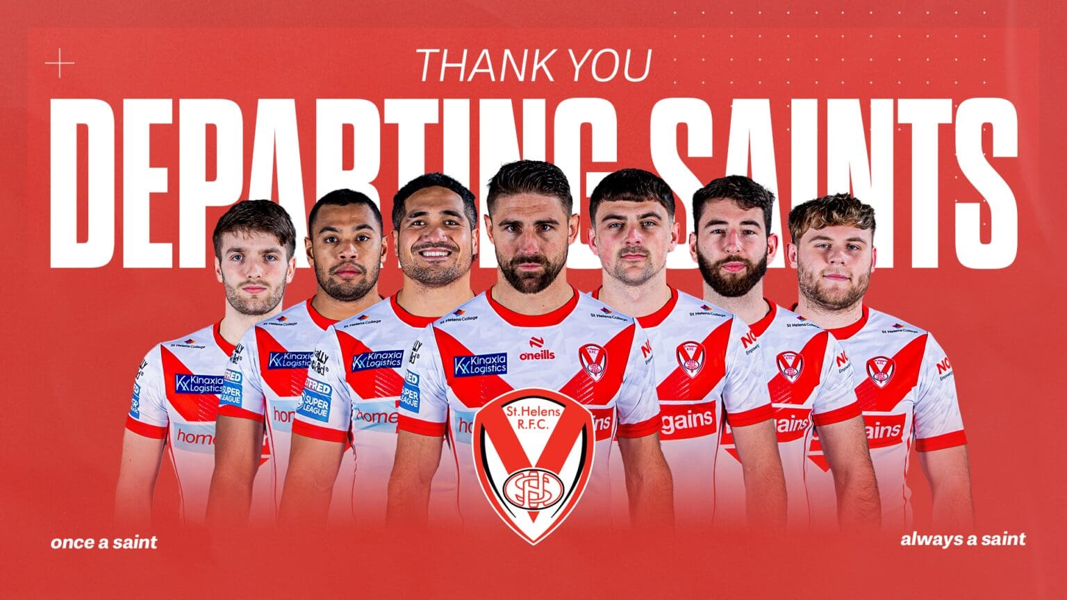 Thank you and good luck to our departing Saints | St.Helens R.F.C.