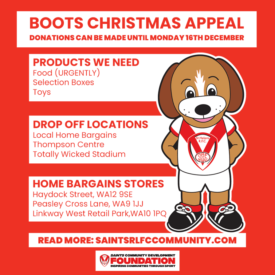 Smyths make big donation to SCDF’s 2024 Christmas Appeal | St.Helens R.F.C.