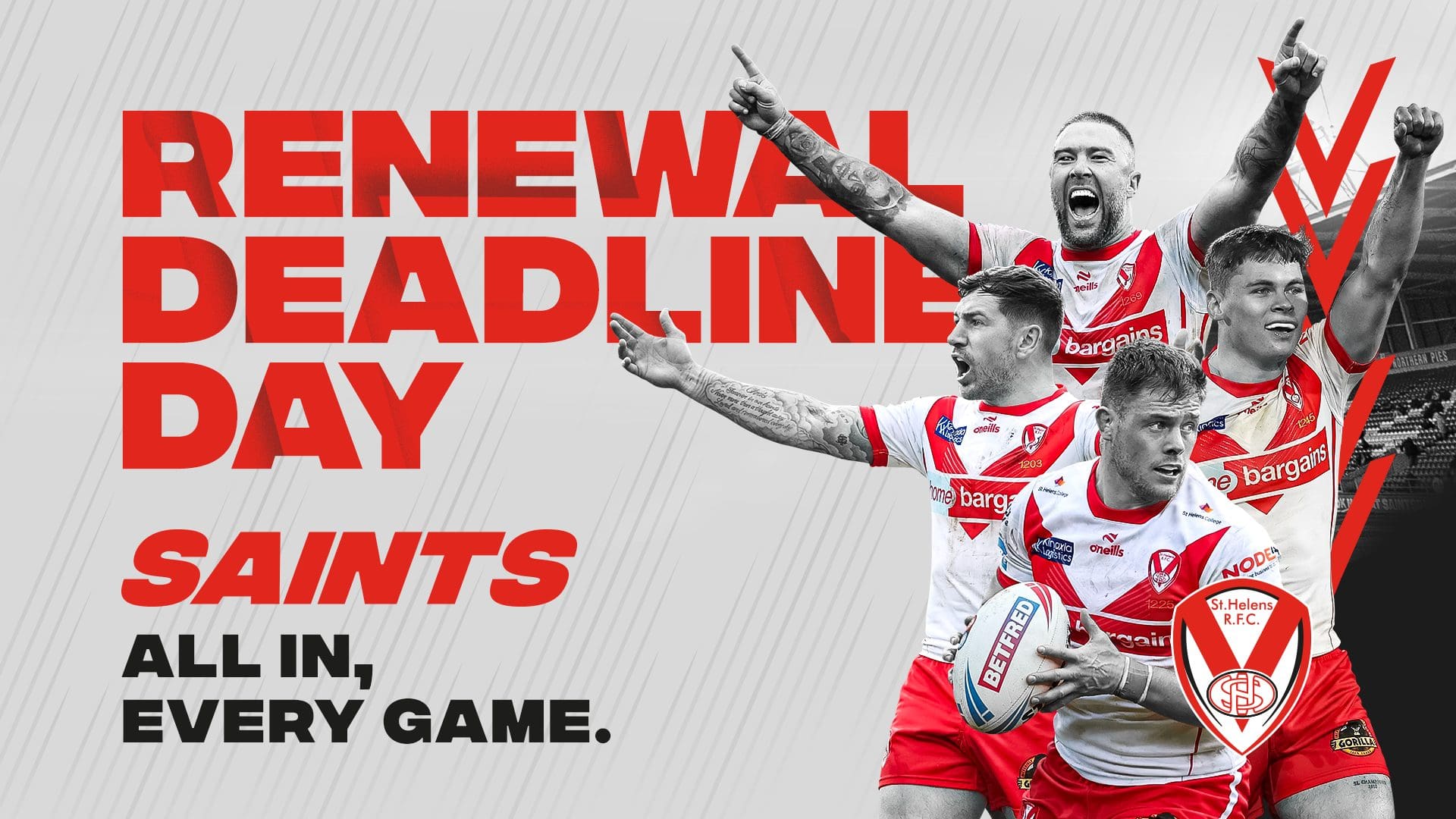 2025 Membership Renewal Deadline Day | St.Helens R.F.C.