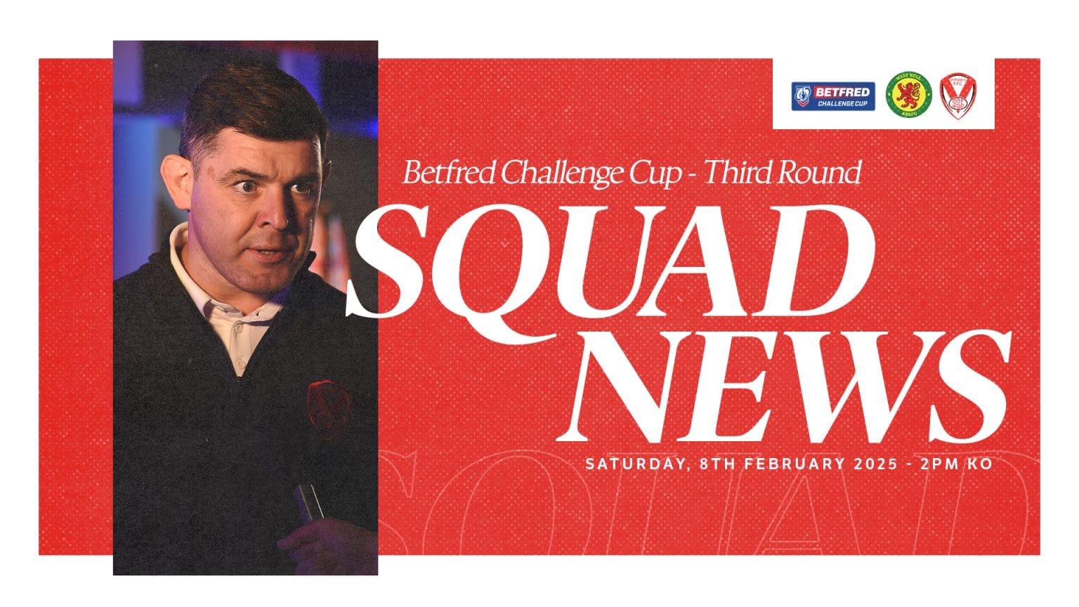 Saints squad to face West Hull in the Cup | St.Helens R.F.C.