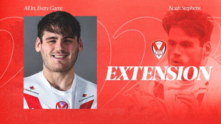 Noah Stephens agrees new 2028 deal with Saints | St.Helens R.F.C.