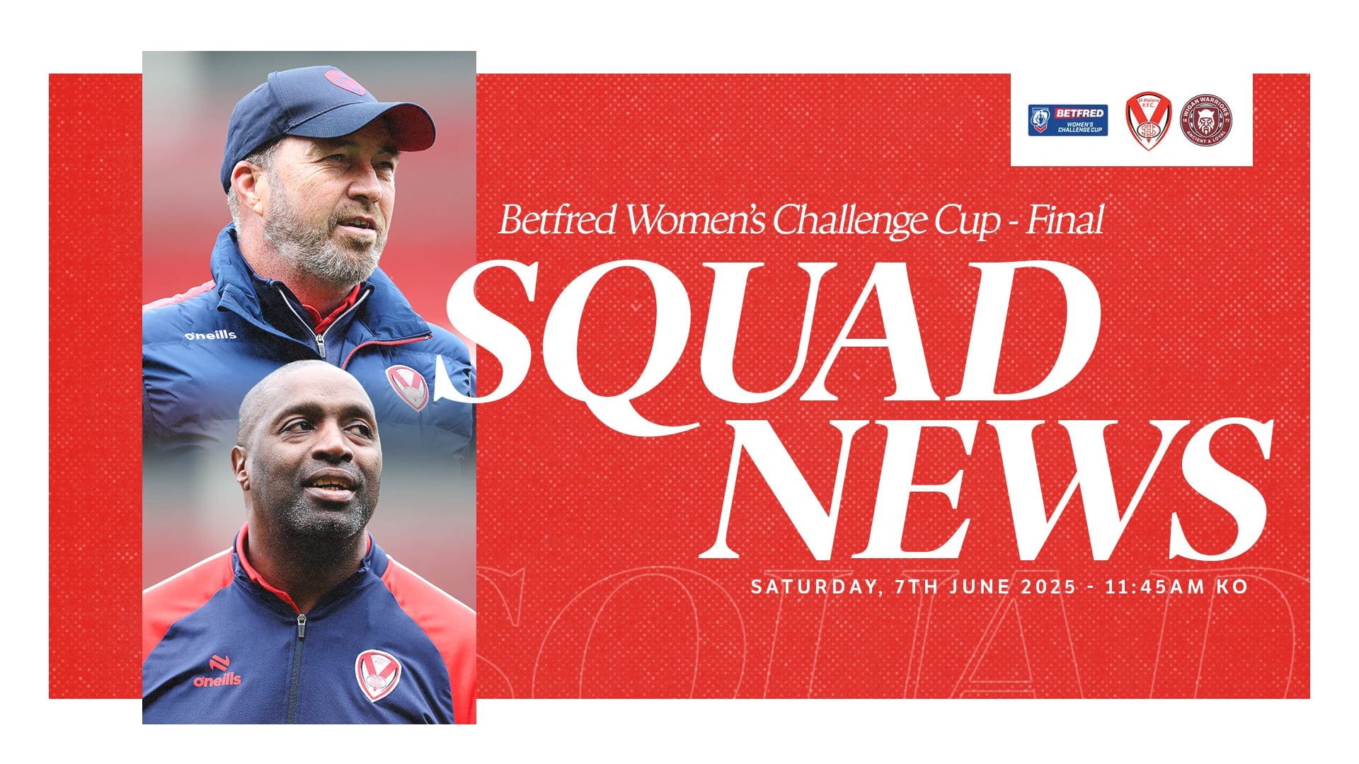 Saints 21-woman squad for Challenge Cup Final | St.Helens R.F.C.