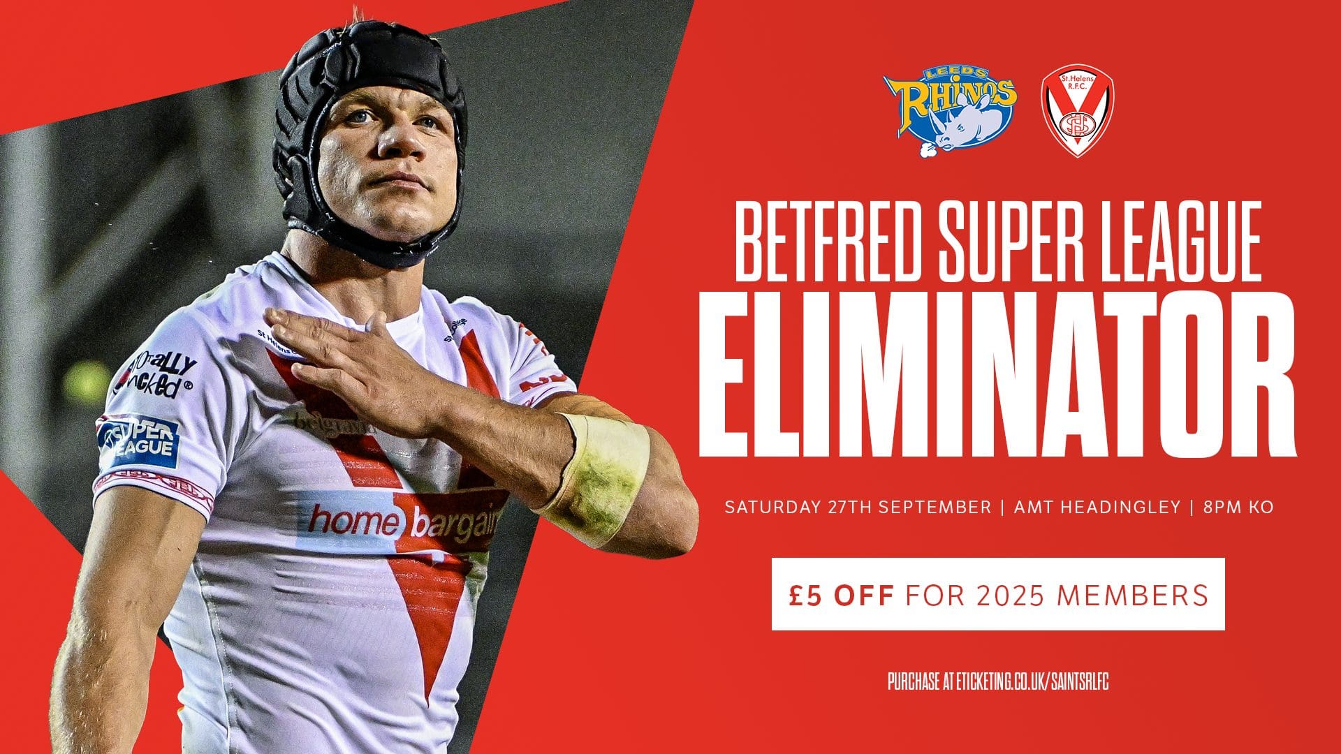 Betfred Super League Play-Off Eliminator Tickets Information | St ...