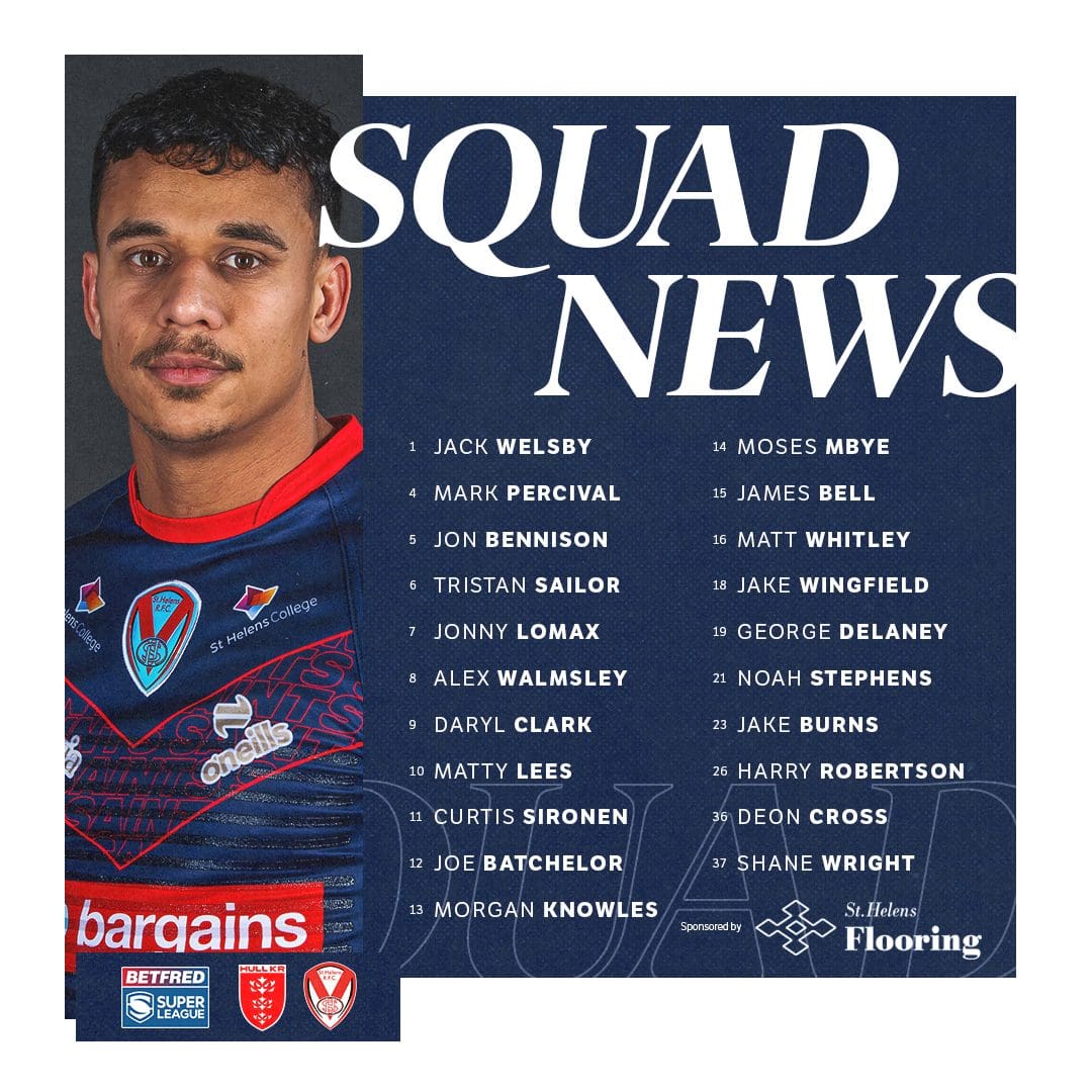 St.Helens' Super League Semi-Final Squad | St.Helens R.F.C.