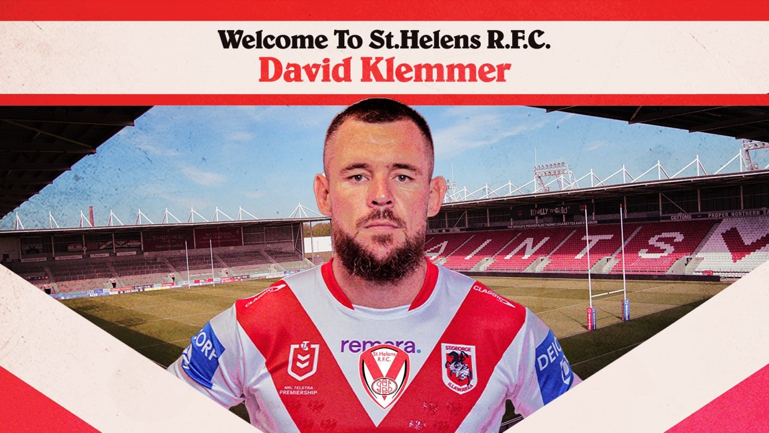 David Klemmer becomes a Saint | St.Helens R.F.C.