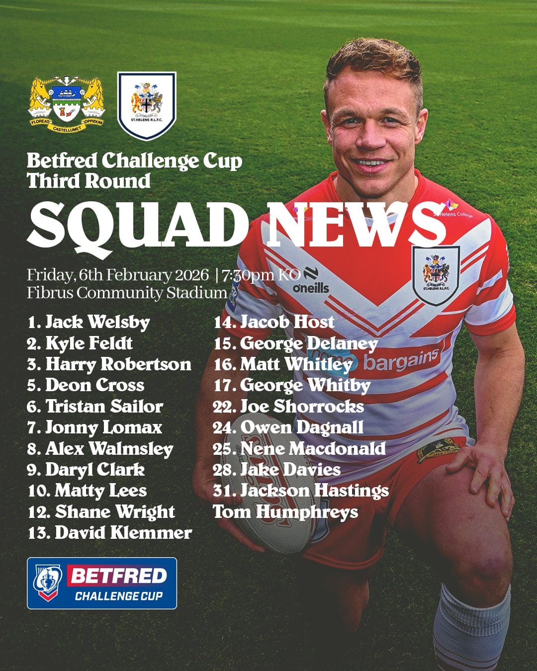 Match Preview: Workington (A) [Challenge Cup] | St.Helens R.F.C.