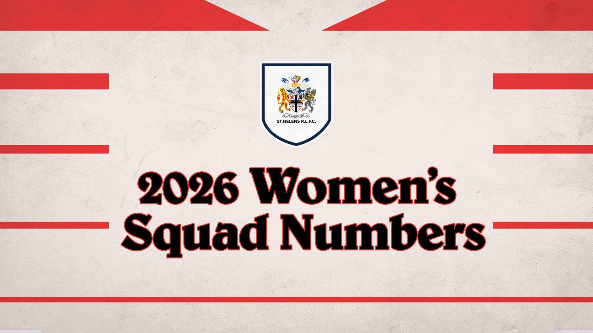 St.Helens Women's Squad Numbers for 2026 | St.Helens R.F.C.